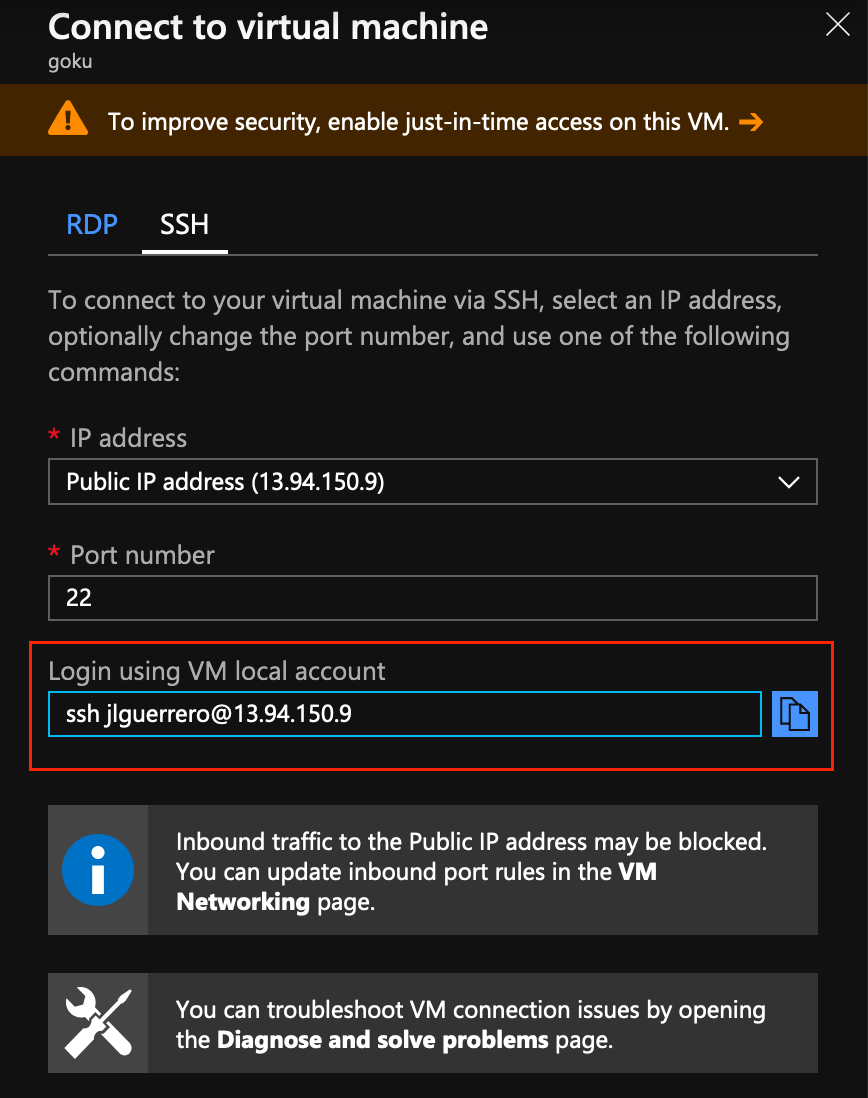 Azure Ubuntu VM + SSH & RDP – Juanlu, ElGuerre